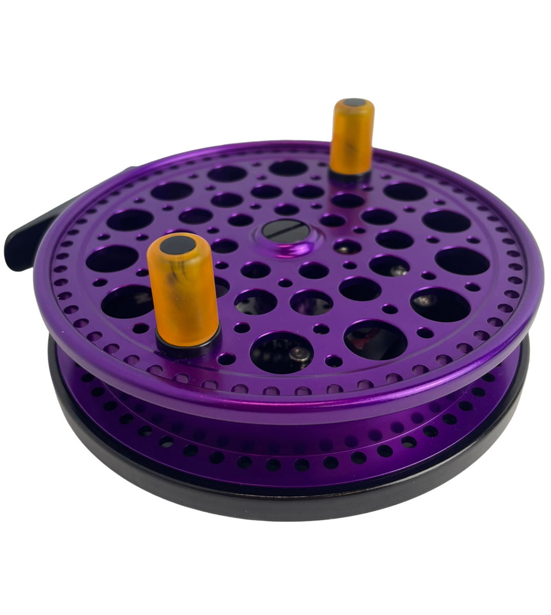 Tribs Reels Relay Centerpin - Purple/Black – First Light Fishing co.